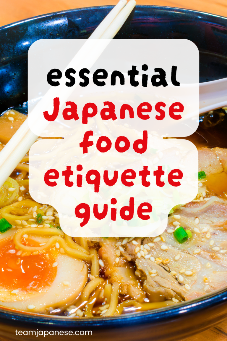 Did You Know These Japanese Food Etiquette Rules? - Team Japanese
