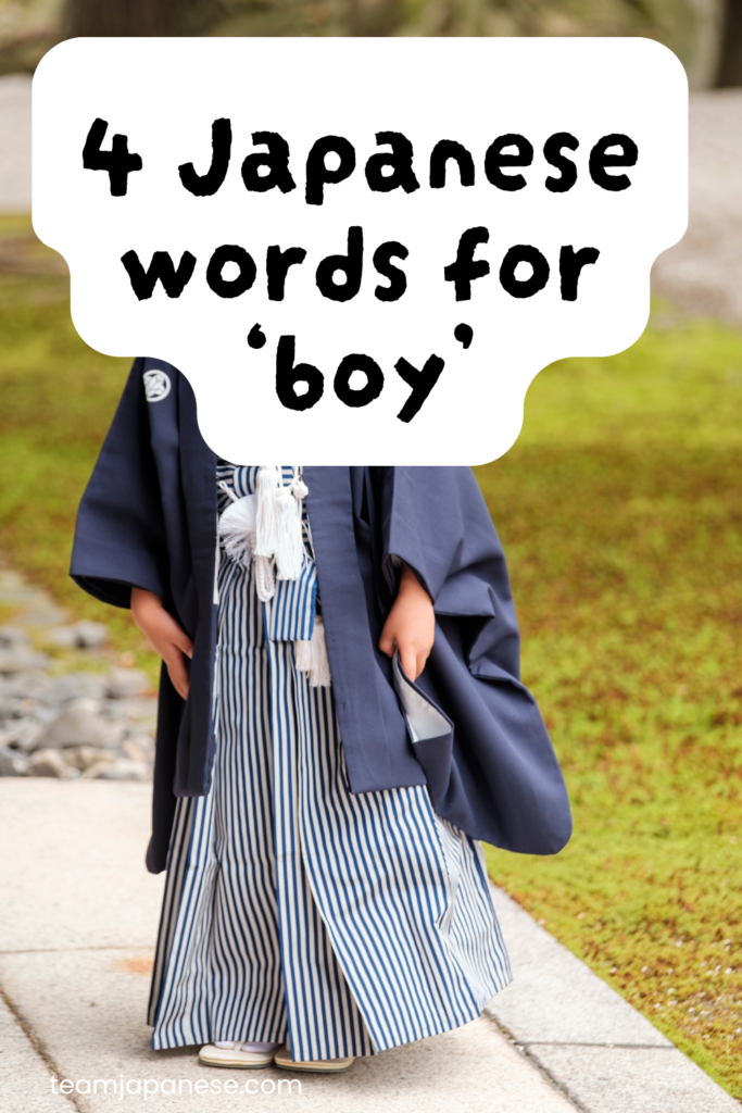 How To Say Boy In Japanese (4 Essential Words) - Team Japanese