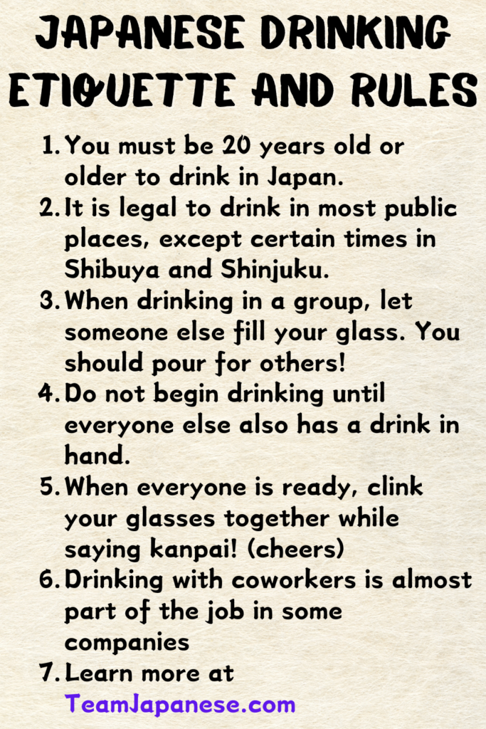 Going Drinking in Japan? Everything You Need to Know About Japanese Drinking Culture - Team Japanese